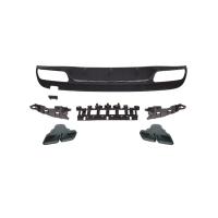 China Mercedes-Benz C-Class W205 Rear Bumper Upgrade Rear Diffuser Lip and Throat Exhaust for sale
