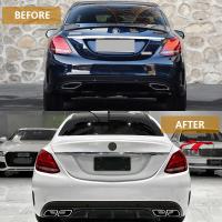 China 15-18 Mercedes-Benz C-class W205 Body Kit Morden Luxury Design Style Tail Throat Pipe for sale