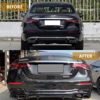 China Stainless Steel Silver or Black Tail Pipe for BENZ E63 Style W213 Other Body Parts for sale