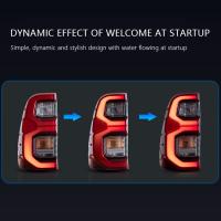 China Tested Hiace 2020 Tail Lights for Toyota Hilux Rocco DRL Brake Turn Signal Stop Light for sale