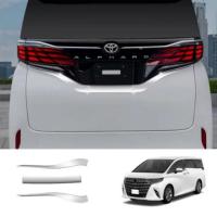 China Toyota Alphard Vellfire 40 2024 Silver/Black Accessories Rear Plate Number Chrome Trim for sale
