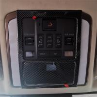 China Toyota Tacoma 2024 2025 Car Interior ABS Carbon Fiber Black Head Light Switch Button Cover Trim 1pcs for sale