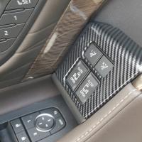 China 2024 Toyota Alphard Carbon Fiber Door Control Switch Cover for ABS Interior Accessories for sale