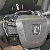 China Decoration Design Style Carbon Fiber Steering Wheel Decoration for Toyota Alphard 2024 for sale