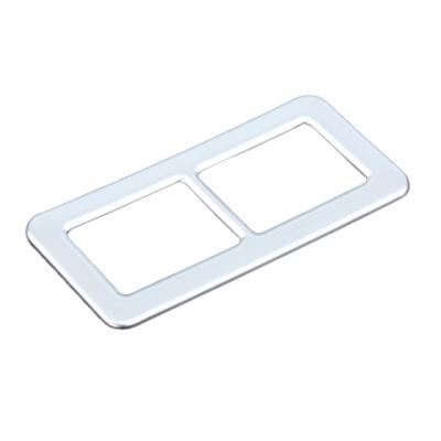 China Stainless Steel Third Row Seat Adjustment Button Frame Decoration for Toyota Alphard2024 for sale