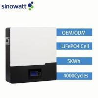 China New Customized Home Wall-mounted Energy Storage Batteries 10Kwh 51.2V 48V 200Ah Lithium LiFePO4 Battery for sale
