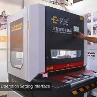 China Ejon YZ1000SS Double Belt 4 Rollers Automatic Metal Plane Polishing Machine Low Powe for sale