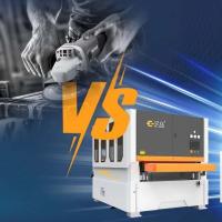 China Ejon YZ1300SS Sheet Metal Edge Deburring Rust Sanding Machine with 47 kW Overall Power for sale