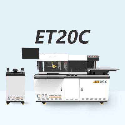 China EJON ET20C CNC Aluminum SS Iron Automatic V-Cutting Slotting Notching Flanging Channel Letter Bending Machine for sale