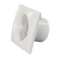 China AC Electric 6 Inch Bathroom Wall Mounted Louver Axial Air Extractor Fan White Black for sale