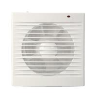 China AC Electric 6 Inch Bathroom Wall Mounted Louver Axial Air Extractor Fan White Black for sale