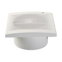 China AC Electric 6 Inch Bathroom Wall Mounted Louver Axial Air Extractor Fan White Black for sale