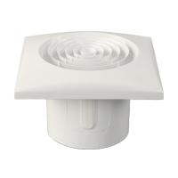 China AC Electric 6 Inch Bathroom Wall Mounted Louver Axial Air Extractor Fan White Black for sale