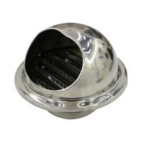 China 125mm Plastic Semi Rigid Flexible Duct for Stainless Steel Round Vent Cover Wall Fan White for sale