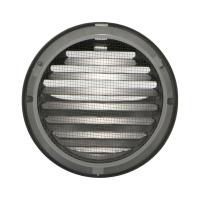 China 125mm Plastic Semi Rigid Flexible Duct for Stainless Steel Round Vent Cover Wall Fan White for sale