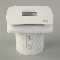 China Centrifugal Blade Bathroom Type Square Air Extractor Fan in White ABS Plastic Material for sale
