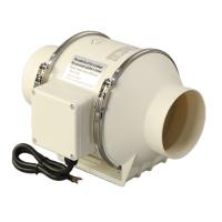 China Low Noise 4 Inch 5 Inch Plastic Inline Duct Fan 2 Speed Controllable Exhaust Fan for sale