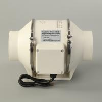 China Low Noise 4 Inch 5 Inch Plastic Inline Duct Fan 2 Speed Controllable Exhaust Fan for sale