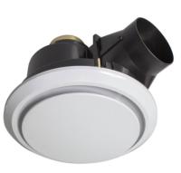 China Wall Mount 8 Inch Full Metal Bathroom Ventilation Ceiling Exhaust Fan with Duct Pipe DC Motor for sale