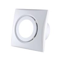China 6 Inch 150mm Square Plastic Exhaust Fan with LED Light Wall Mounted 240V 248-840 CFM for sale