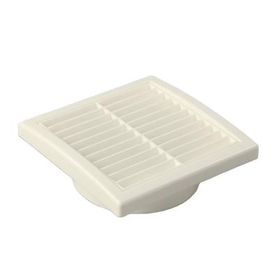 China 100mm ABS Louvred Wall Vent Grille with Flyscreen Cover IP44 Waterproof for Hotels for sale