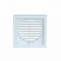 China 100mm ABS Louvred Wall Vent Grille with Flyscreen Cover IP44 Waterproof for Hotels for sale