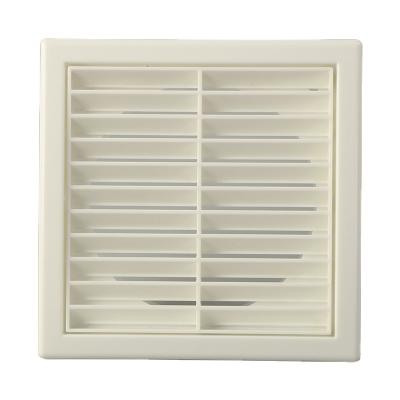 China White 100/125/150mm Ventilation Plastic Eggcrate Grille for Wall Fan Installation for sale