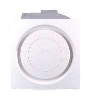 China 120V White Louvers Round Ceiling Exhaust Silent Ventilation Fans with Customized Logo for sale