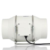 China 8 Inch Inline Duct Fan Silencer 240V Low Noise Building Room Ventilation AC Wall Fan for sale