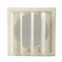 China Customized Logo White Louvre Grill Essential Accessory for Fixed Square Air Condition for sale