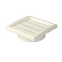 China White Bathroom Fixed Louvre Grille 100mm 125mm 150mm 200mm 3 Year Mechanical Life for sale