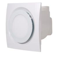 China White 4 Inch 100mm Bathroom Ultra Quiet Ventilation Fan with LED Light 240V Wall Mounted Exhaust Fan for sale