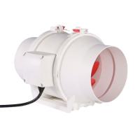 China 240V White 8 Inch Round Bathroom Exhaust Fan 200 500 800 CFM with Carbon Filter for sale