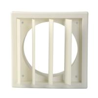 China Mass Air Ventilation Dryer Outlet 8 Inches Louvered Air Vents Customized Design White SAA CE for sale