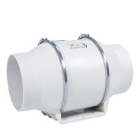 China 6 Inch 240V Plastic Inline Duct Fan White for Grow Tents Hydroponics Heating Air Cooling for sale