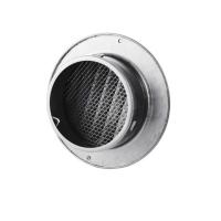 China Stainless Steel Round Outside Air Port Wall Vent with Fly Screen 3 Year Warranty for sale