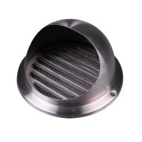 China Stainless Steel Round Outside Air Port Wall Vent with Fly Screen 3 Year Warranty for sale