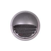 China Stainless Steel Round Outside Air Port Wall Vent with Fly Screen 3 Year Warranty for sale