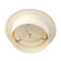 China White Plastic HVAC Air Exhaust Supply Vent 100-150mm for Duct Systems OEM Custom for sale