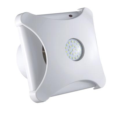 China Wall Fan 100-150mm 4-6 Inches 220V/110V Shutter Ventilation Extractor Fan with LED Lighting Plastic Blade for sale
