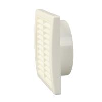 China Square Hotel ABS Plastic Ceiling Wall Mount Exhaust Fan Outlet Inlet Air Duct Grille IP44 3 Years Warranty for sale