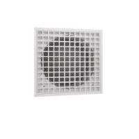 China Square Hotel ABS Plastic Ceiling Wall Mount Exhaust Fan Outlet Inlet Air Duct Grille IP44 3 Years Warranty for sale