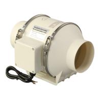China AC 240V 850 CFM Inline Axial Flow Fan for Low Noise Grow Room Exhaust for sale