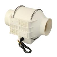 China AC 240V 850 CFM Inline Axial Flow Fan for Low Noise Grow Room Exhaust for sale