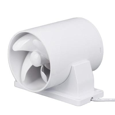 China Low Noise 5 Inch White Greenhouse Grow Tent Wall Mount Exhaust Fan 120V AC for sale