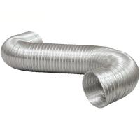 China 240V Mix Flow Inline Fan with Rigid-semi Aluminum Flexible Duct for High Temperature Ventilation for sale