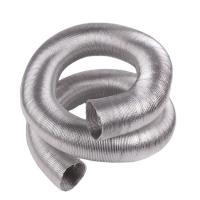 China 240V Mix Flow Inline Fan with Rigid-semi Aluminum Flexible Duct for High Temperature Ventilation for sale