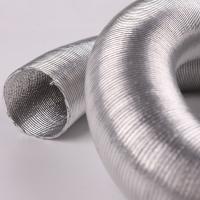 China 240V Mix Flow Inline Fan with Rigid-semi Aluminum Flexible Duct for High Temperature Ventilation for sale