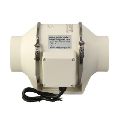China 240V 4-6 Inch 100-200mm Silent Mixed Flow Exhaust Inline Duct Fan with OEM Support for sale