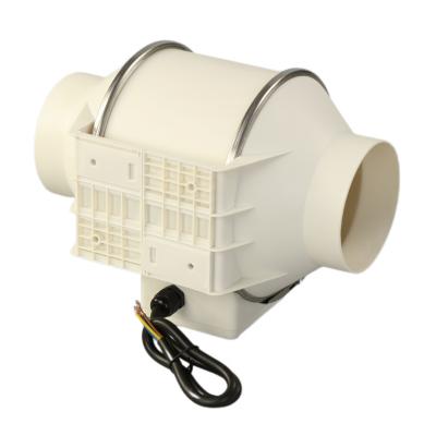 China 220V 4 5 6 Inch Silent Mixed Flow Exhaust Inline Duct Fan 100 125 150 200mm Air Quantity 162 252 for sale